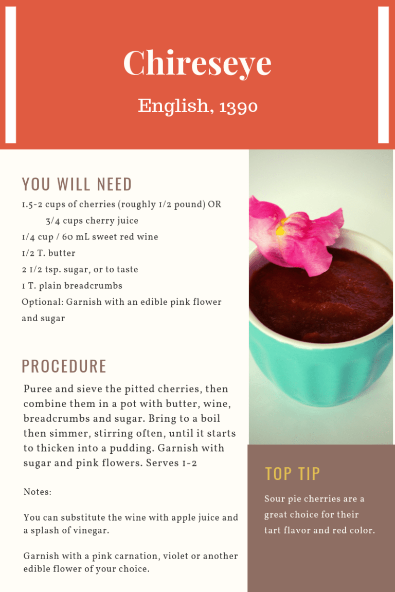 A Medieval Cherry Pudding – A Dollop of History