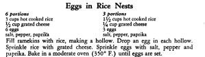 WWII Food Rationing: Eggs in Rice Nests & Cheese Muffins (1943) – A ...